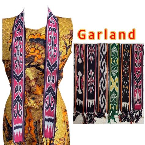 Handwoven Sash Sablay Awards Events Costume Batik Garland Or Welcome Lei Shopee