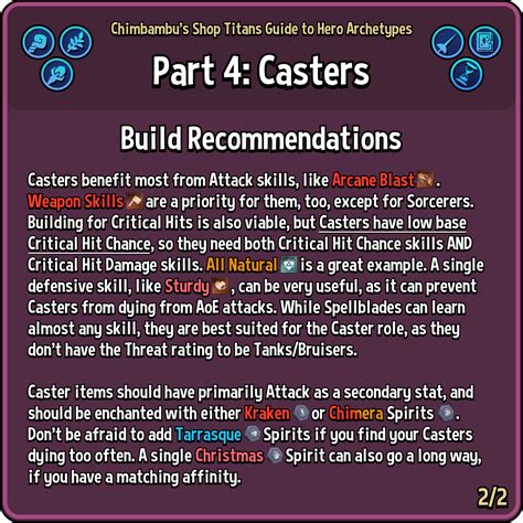 Simple Guides On Hero Archetypes With Build Suggestions By Me Rshoptitans