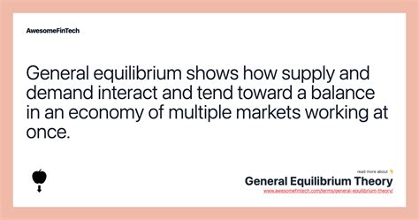 General Equilibrium Theory Awesomefintech Blog