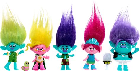 10pcs Mini Troll Dolls Pvc Vintage Trolls Lucky Doll Mini Action Figures 3cm Cake Toppers