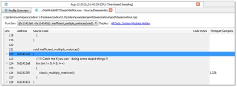 Matrix Multiply Codexl Documentation