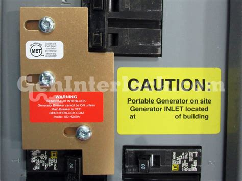 Generator Interlock Kit Square D Homeline 150 And 200 Amp Panels
