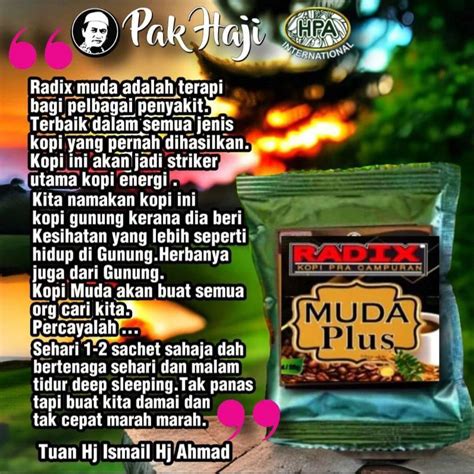 Jual Radix Muda Plus Hpa International Pak Haji Shopee Indonesia