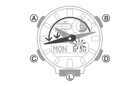 Shifting Hands To Read The Digital Display Module No 5735 G Shock