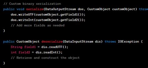 java serialization performance methods performance and security