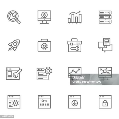Ui와 Ux 라인 아이콘 공동체에 대한 스톡 벡터 아트 및 기타 이미지 공동체 그래픽 사용자 인터페이스 다운로드 Istock