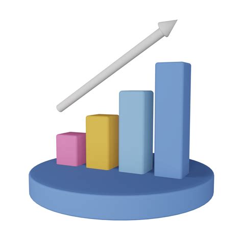 Growth Chart 3d Illustration 10329419 Png
