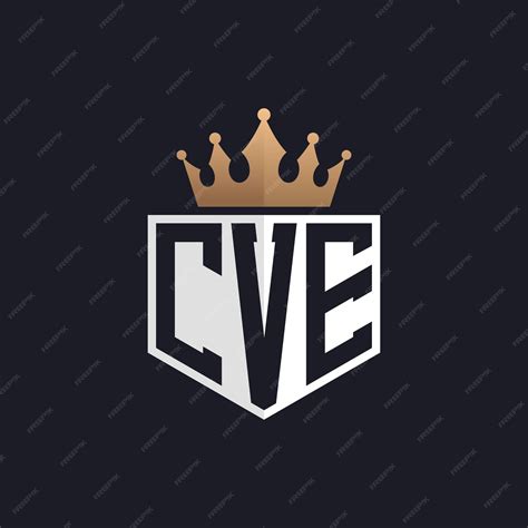 Premium Vector Luxury Cve Logo With Crown Elegant Initials Cve Letter Logo For Exclusive