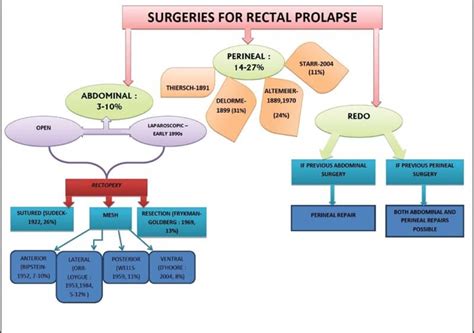 Different Surgical Options For The Management Of Rectal Prolapse The Download Scientific