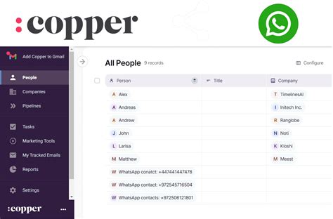 Copper Crm And Whatsapp Integration Timelinesai
