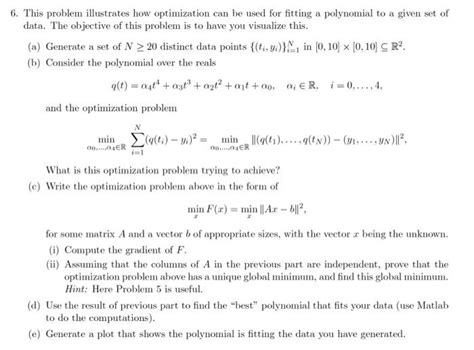 6 this problem illustrates how optimization can be