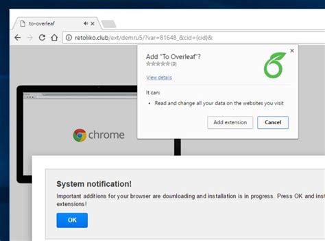 Remove You Should Install The Extension Pop Up Virus Chrome Scam