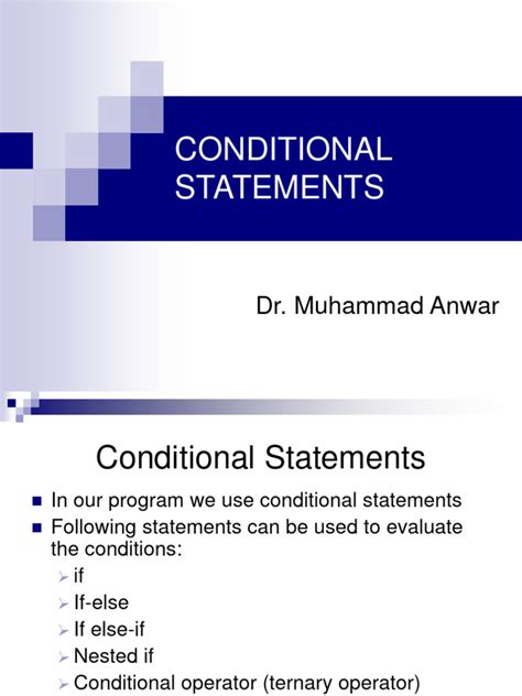 pf 5 conditional statements pdf grammar computer science
