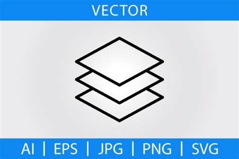 Vector Layers Outline Icon Graphic By Muhammad Ali · Creative Fabrica