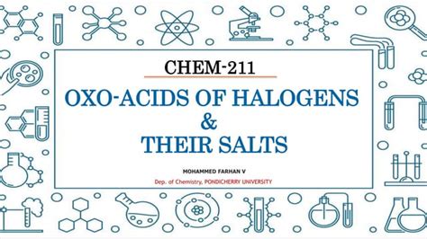 Oxo Acids Of Halogens And Their Salts Pptx