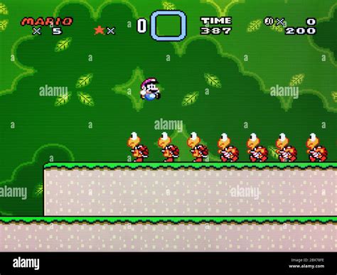 Super Mario World Snes Super Nintendo Editorial Use Only Stock
