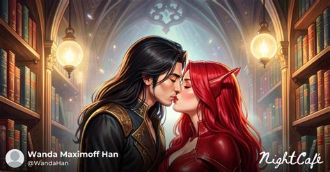Bi Han And Scarlet Witchs First Kiss In Mystical Ai Art