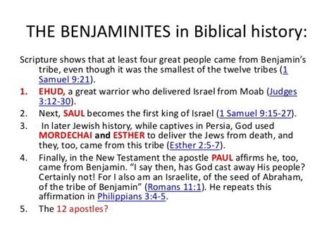 The Tribe Of Benjamin