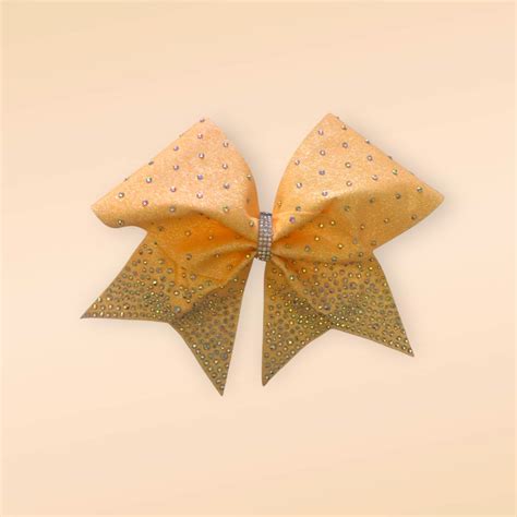 Cheer Bow Orange Rush Rhinestone Cheer Direct