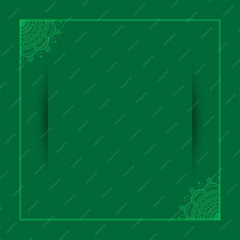 Premium Vector Dark Green Frame On Light Dark Green Square Background