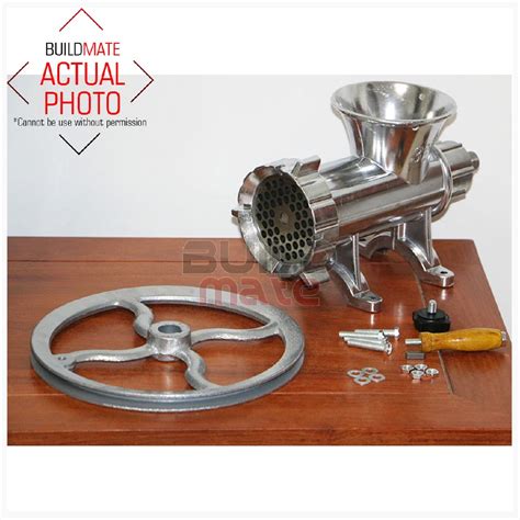 Aluminum Alloy Manual Meat Mincer With Pulley 32 — Buildmate