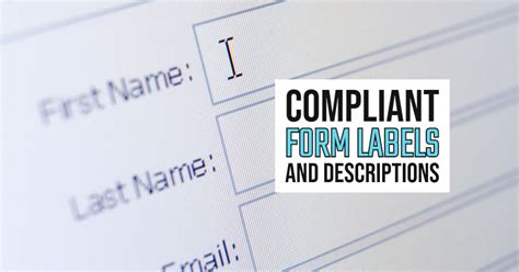 Accessible Form Labels Dandi