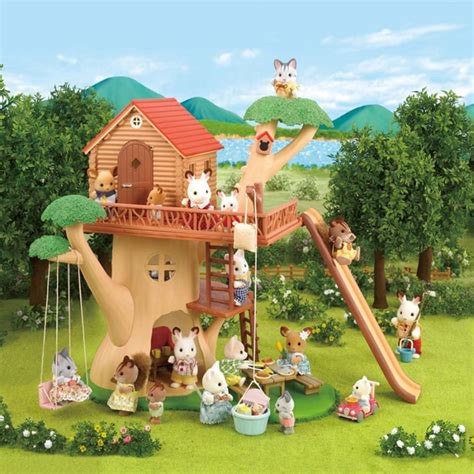 Calico Critters Adventure Tree House T Set Fat Brain Toys