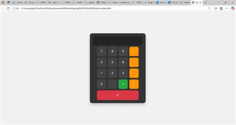 🚀 Just Coded A Fully Functional Calculator Using Html Css And Javascript During My Internship At