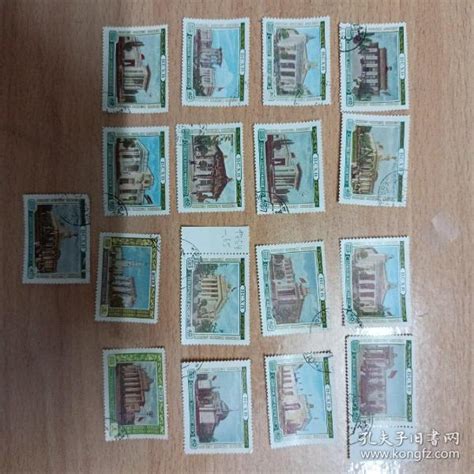 五十年代苏联发行全苏农业展览场馆系列邮票17枚，盖销票大多原胶无贴，五十年代苏联邮票是外邮市场热门货，市场价较高。少见邮品，本店邮品满25元包