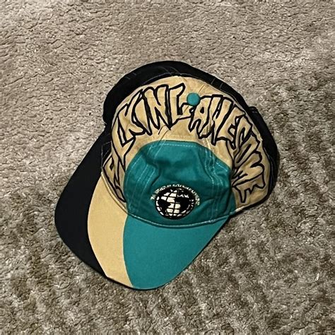 Green Yellow And Black All Over Embroidered Fucking Depop