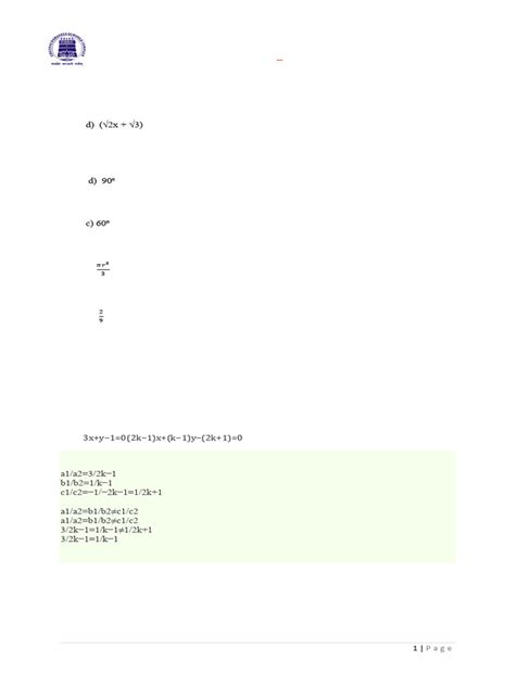 Maths Standard 041 Ce Ms Set 1 Pdf Area Odds