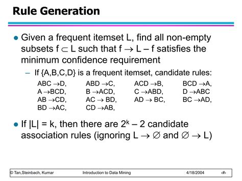 Chap6basicassociationanalysisppt Databases Computer Software And Applications