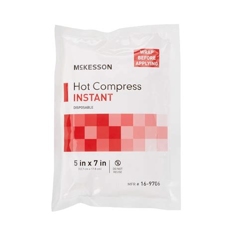 Mckesson Hot Compress Instant Hot Pack 24 Pack Disposable