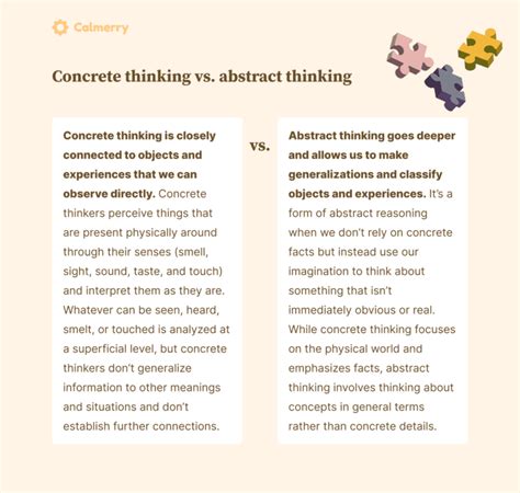 Difference Between Abstract Thinking And Concrete Thinking At Edith Carter Blog