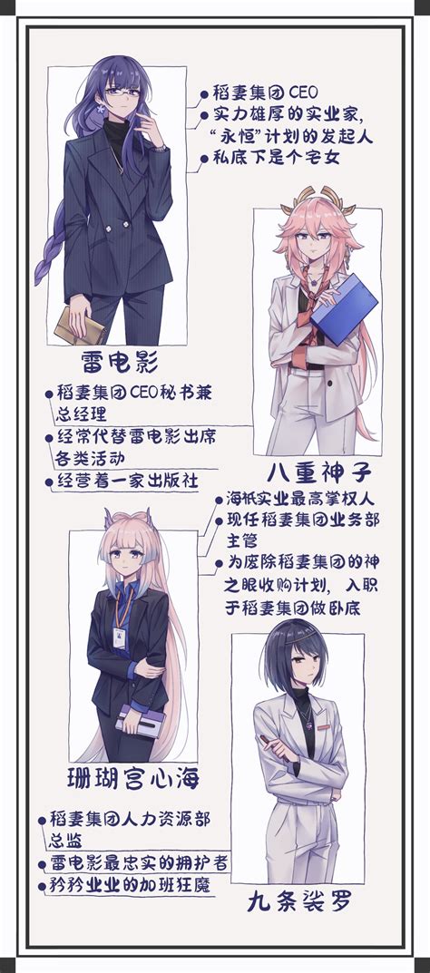 Raiden Shogun Yae Miko Sangonomiya Kokomi And Kujou Sara Genshin