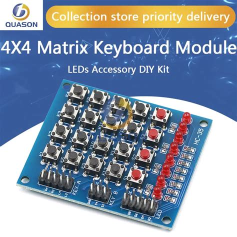 Teclado De Matriz De 4x4 Para Arduino M Dulo De Matriz De 16 Teclas