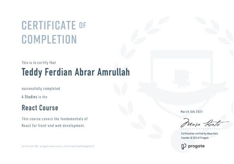 Teddy Ferdian Abrar Amrullah On Linkedin Reactjs Javascripts Javascriptlibraries Progate