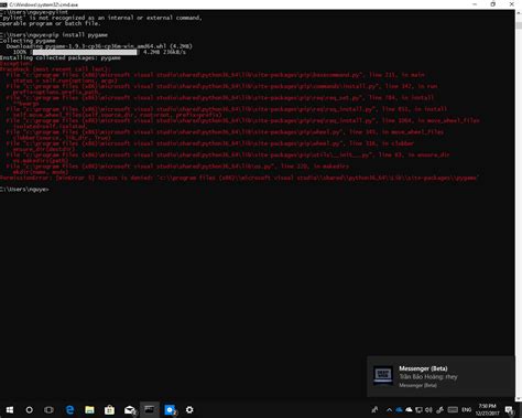 Cài đặt Package Bị Lỗi Access Denied Randomq Dạy Nhau Học