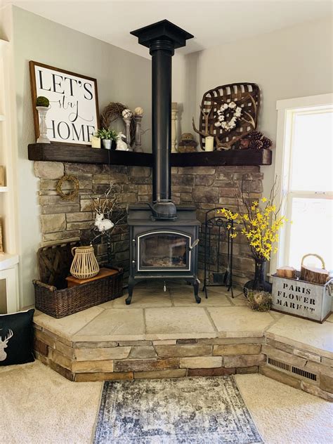 Wood Stove Hearth Designs Ideas
