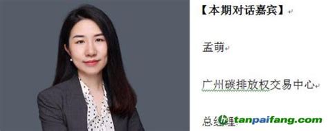 发挥试点市场能动性 建设全国统一碳市场访广州碳排放权交易中心总经理孟萌 碳排放交易网全球领先的碳市场门户中文网站