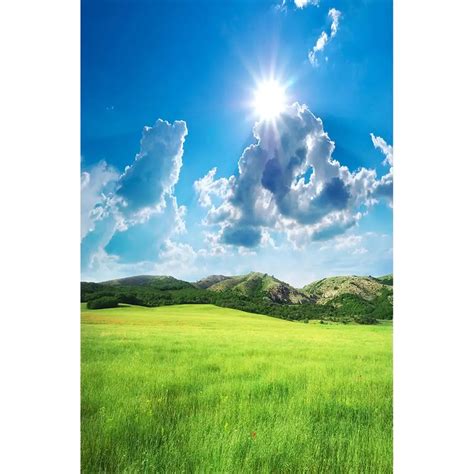 초원 산 태양 구름 사진 배경 어린이를 위한 비닐 배경 아기 초상화 풍경 사진 촬영 사진 스튜디오배경 Aliexpress