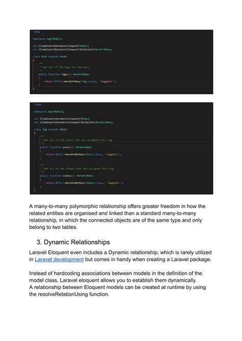 Simplified Guide On Using The Laravel Eloquent Relationspdf