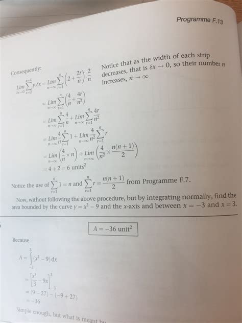 solved integration as summation ptc community