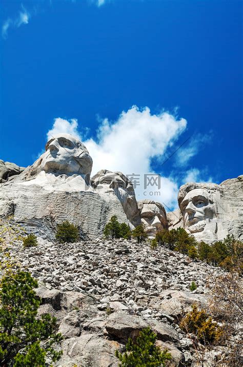 南达科他州拉什莫尔山纪念碑高清摄影大图 千库网