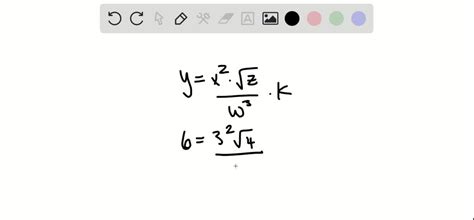 solved write an equation describing the relationship of the given variables y varies jointly as
