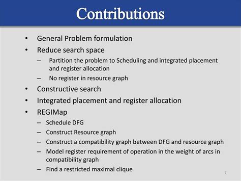 PPT REGIMap Register Aware Application Mapping On Coarse Grained Reconfigurable Architectures