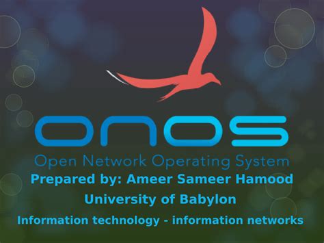 Pdf Open Network Operating System Onos