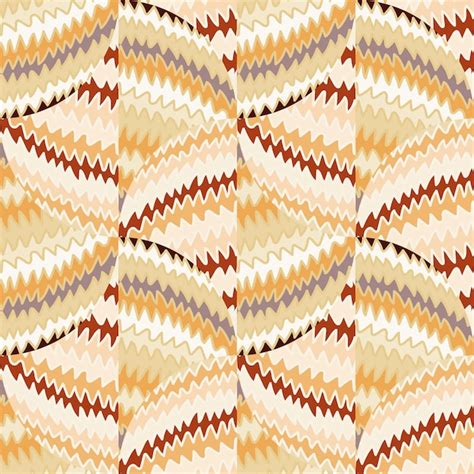 Premium Vector Hand Drawn Zig Zag Lines Mosaic Ornament Abstract Wave Seamless Pattern In