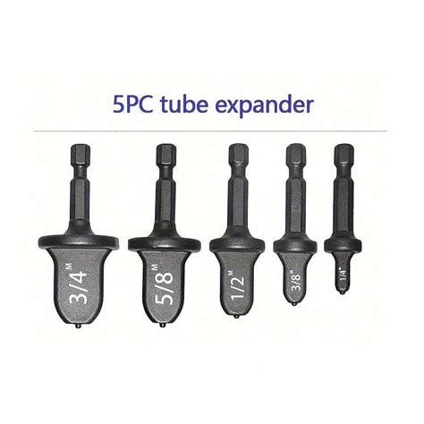 5pcs copper pipe expanders hex shank drill pipe expansion tools a c