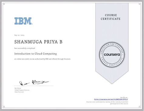 Shanmuga Priya B On Linkedin Cloudcomputing Ibm Coursera Continuouslearning